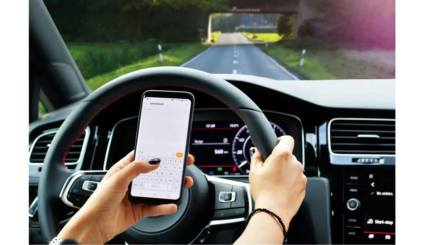 Tenet Dual Lens Dash Cam with HUD - ADAS & GPS Integration