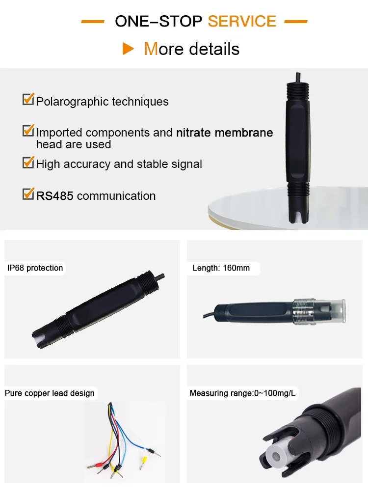RS485 Ion Selective Electrode Method Online NH4-N Sensor