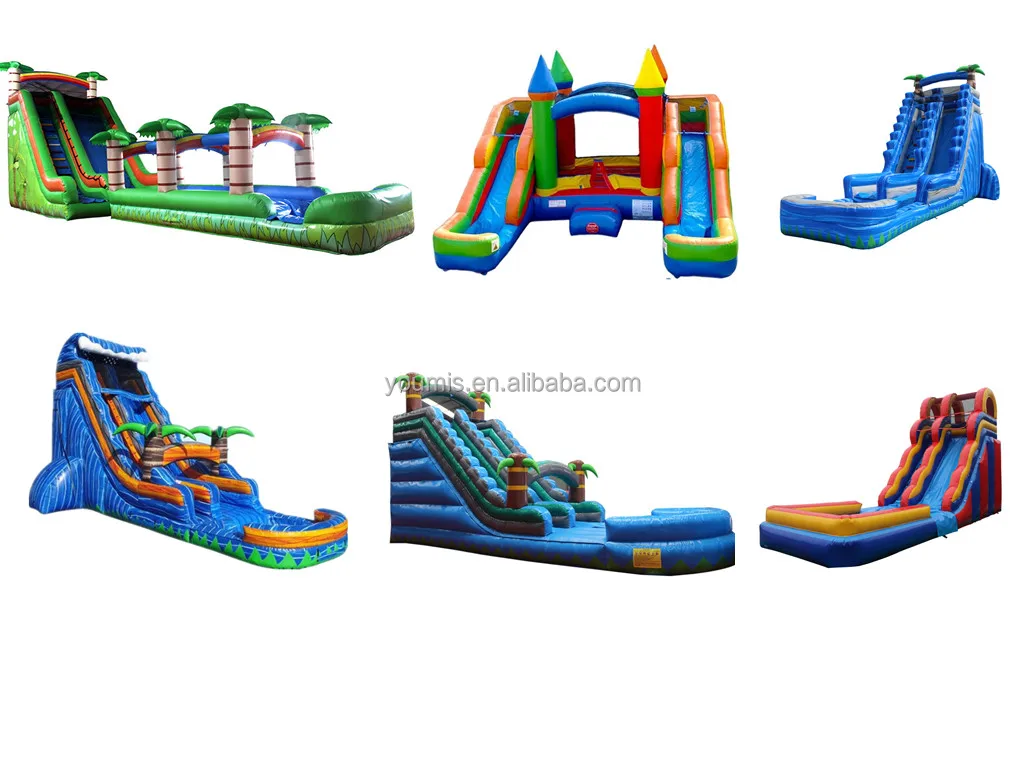 40ft Tall Cheap Inflatable Curve Twister Water Slide With Swimming Pool ...