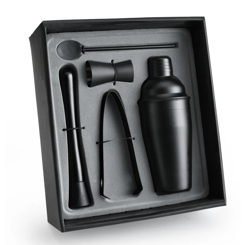 Cocktail Making Set 5pcs Cobblar Shaker Kit in Luxury Gift Box| Alibaba.com