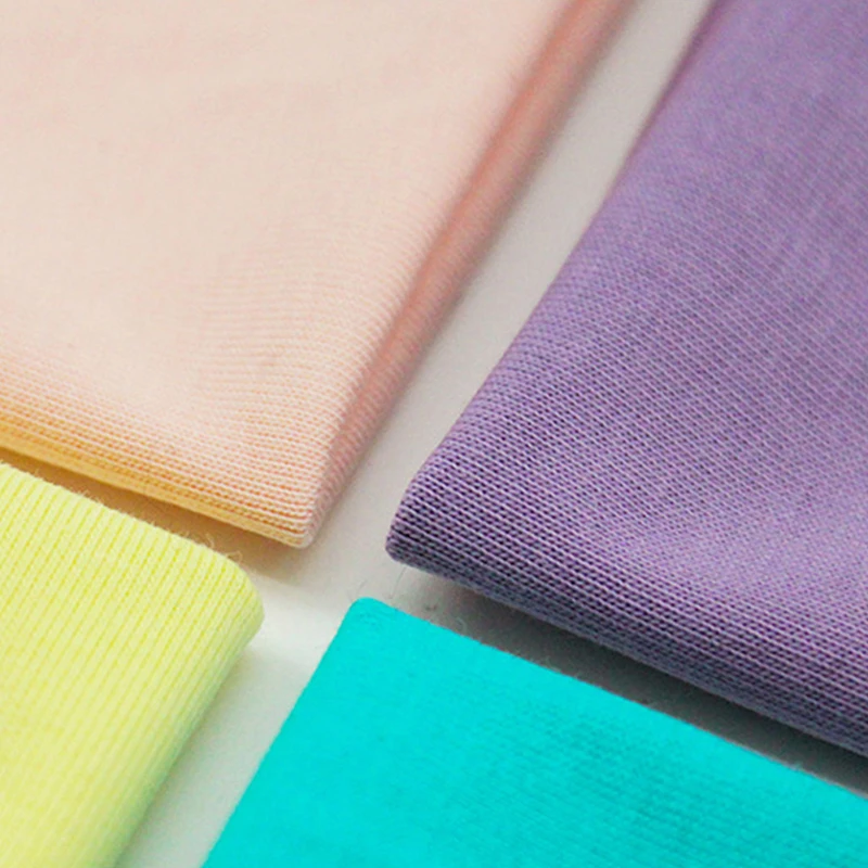 200gsm Stock 70% Recycled Cotton 30% Recycled Poly Jersey Fabric for Tshirt