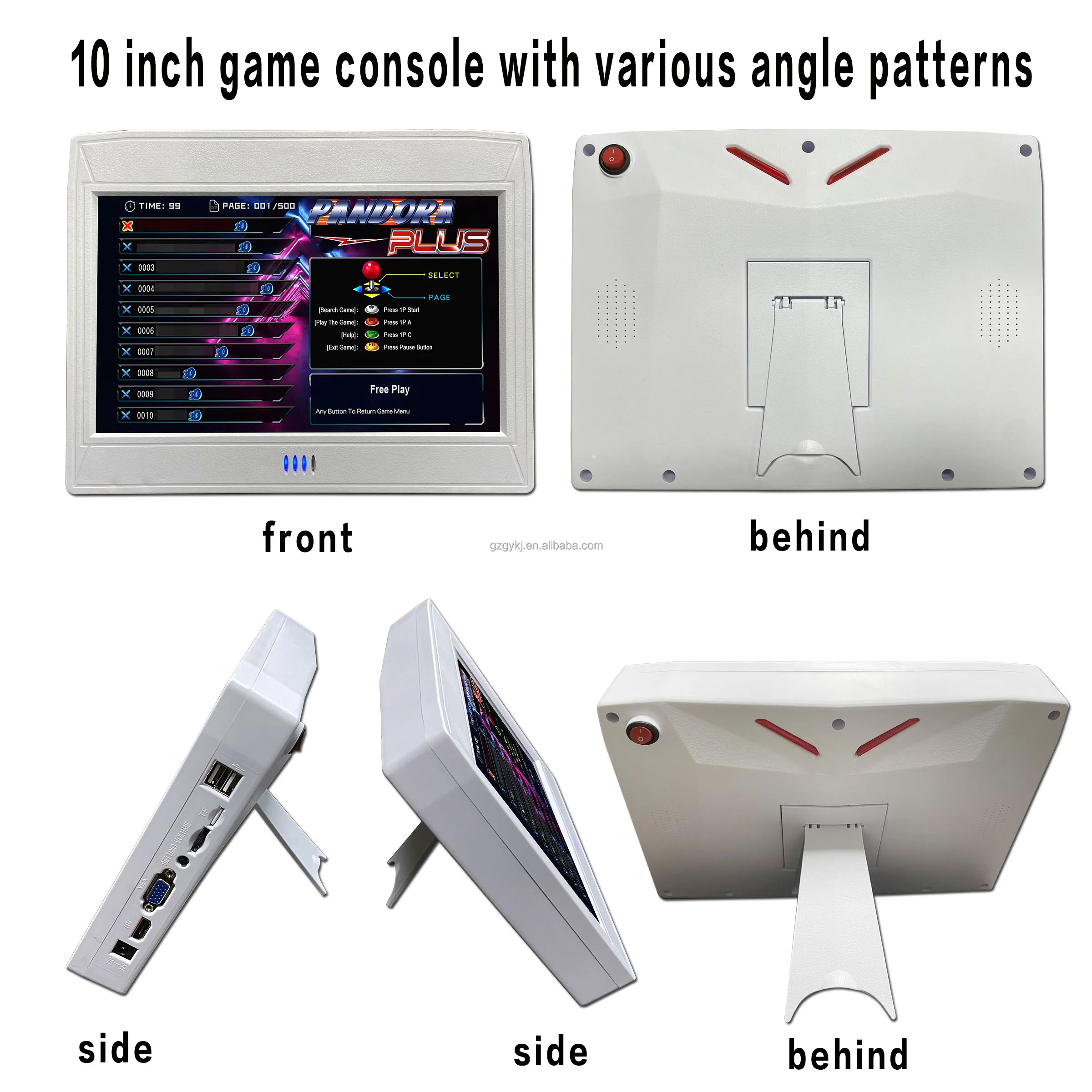 Retro Arcade Fun - 26800 in 1 Game Console with 10 Inch Display