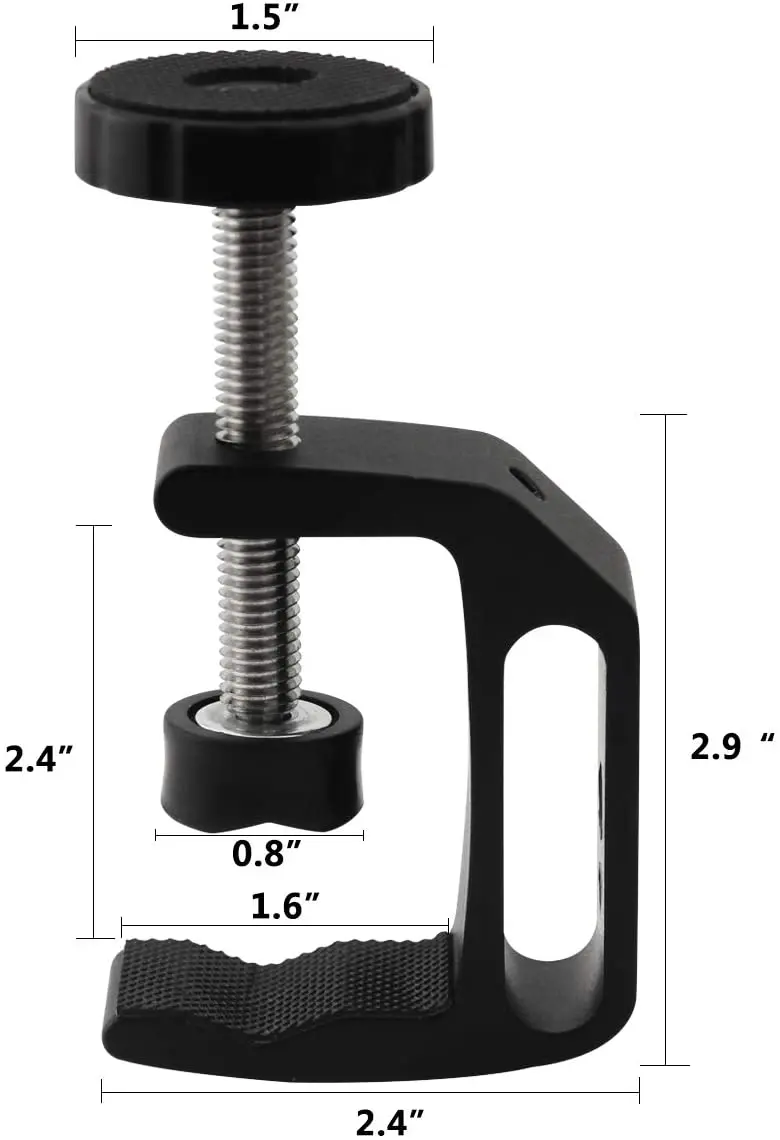 Universal C-clamp With Threaded Holes For Desk Mount | Oem Available