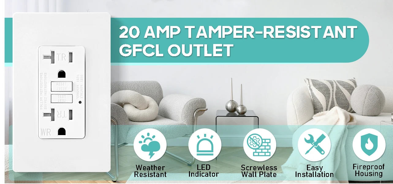 Keygma GFCI Outlet 220V 20amp - Reliable Safety Receptacle