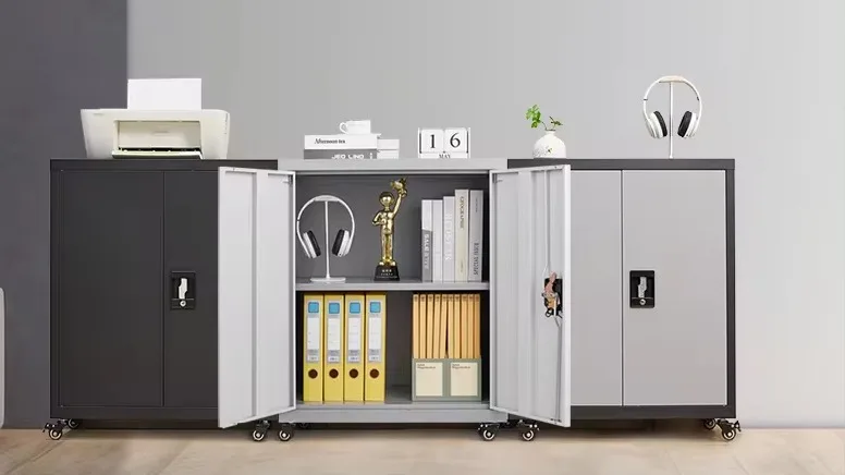 Metal Storage Cabinet Iron File Cabinet Steel Short Cupboard With ...