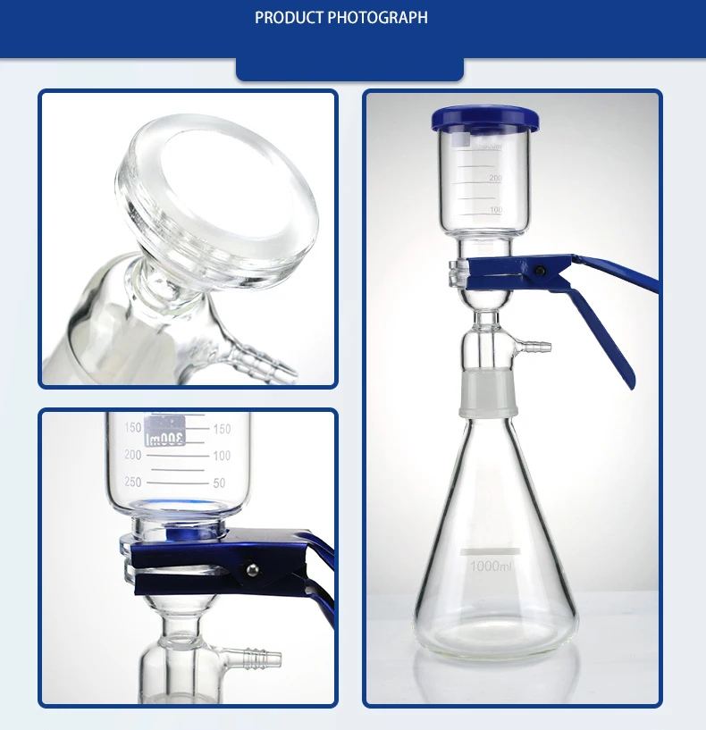 Laboratory Glass Sand Cartridge Filtration Unit - ISO, CE Certified