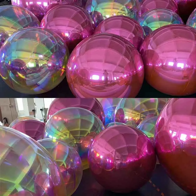 Giant Hanging Floating Disco Mirror Sphere Balloon Ball Pvc Inflatable ...