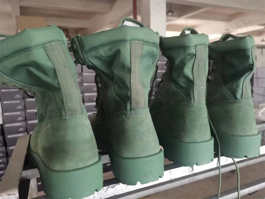 Ywq,Easy Wear Abrasion Resistant Outdoor Green Hunting Boots 8 Inch ...