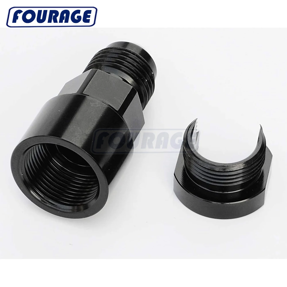 Aluminum AN6 AN8 Male Thread to SAE Quick Connect Fitting