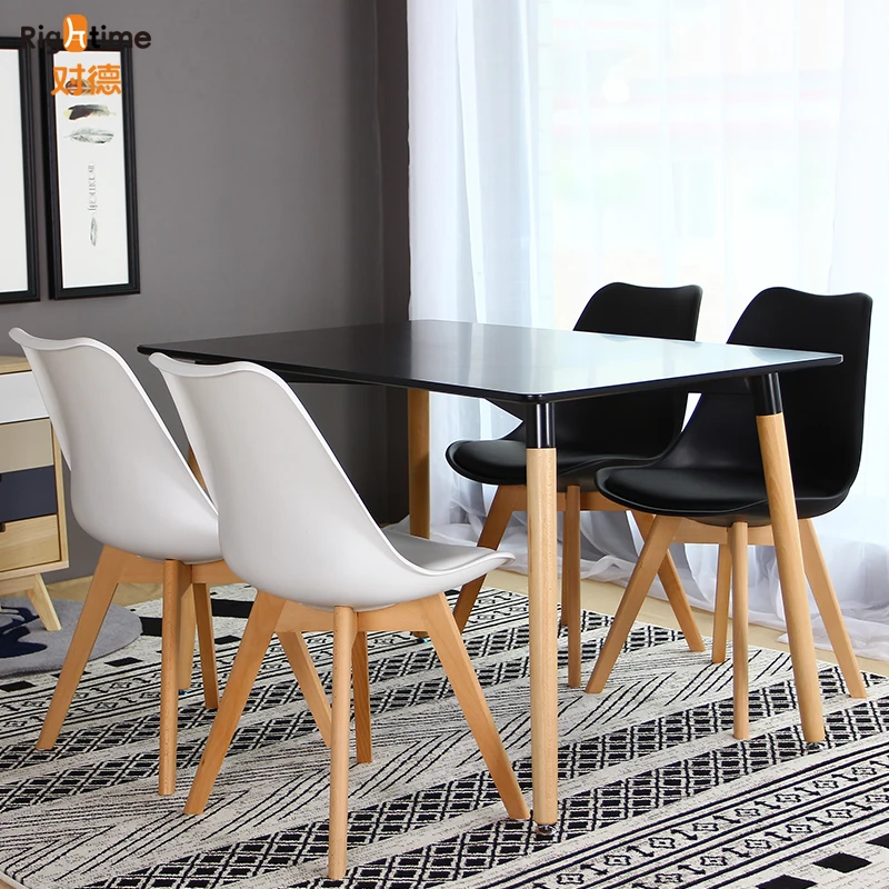 Cheap Modern Home Furniture Design Plastic New Wood Style Gross Tulip ...