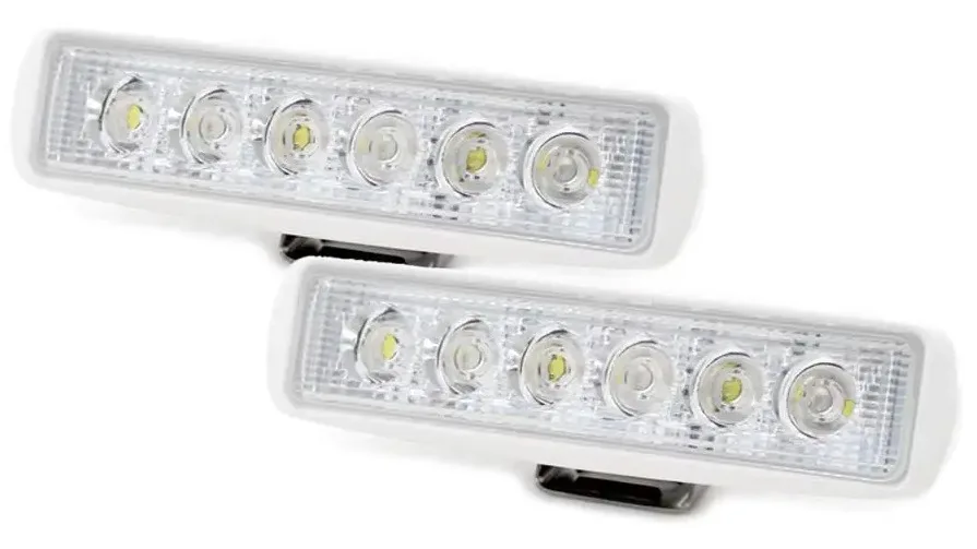 Weiken White Casing 24v 12v Blue White Led Search Light Dual Color ...