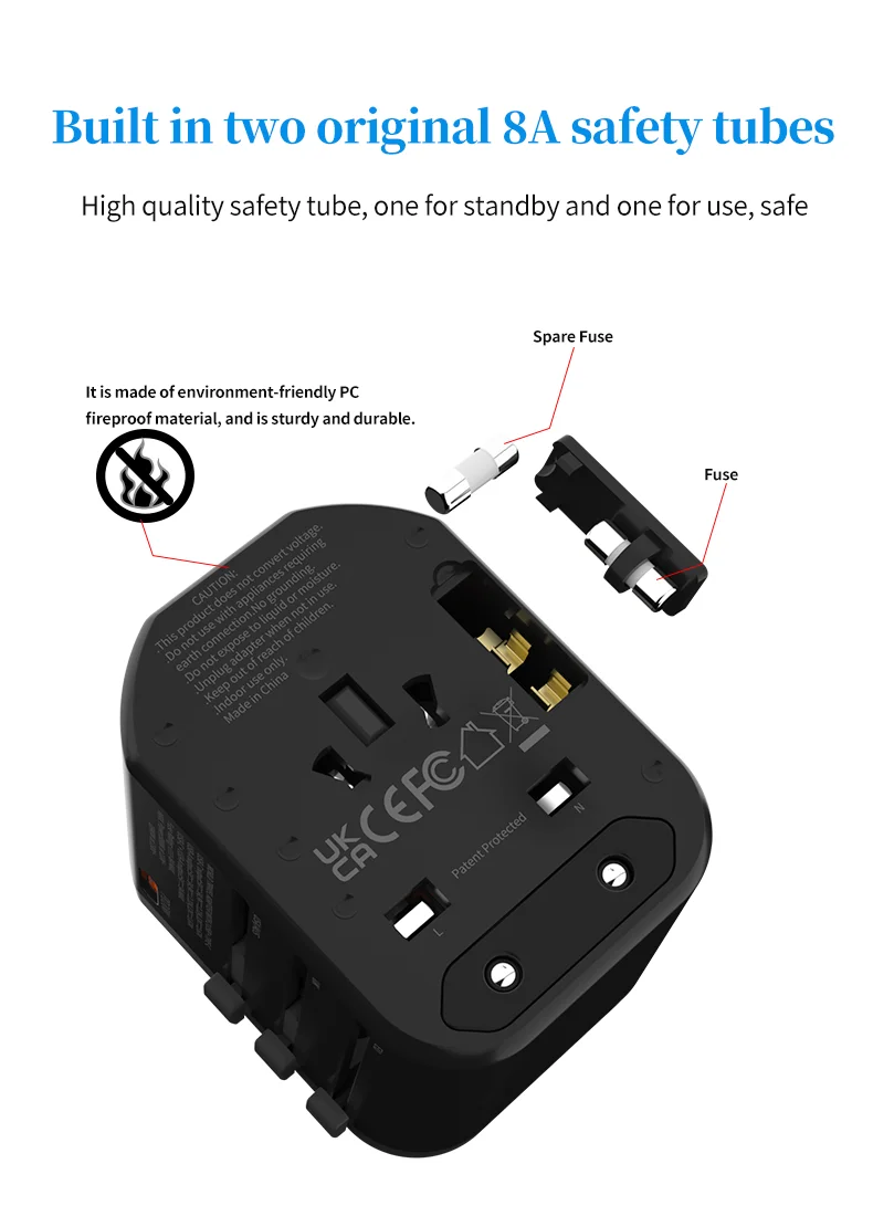 Wontravel 20w Pd Qc 3.0通用旅行充电器国际旅行电源适配器多合一适配器 - Buy 国际旅行适配器,通用all-in-one适配器,2.4a适配器 Product on ...