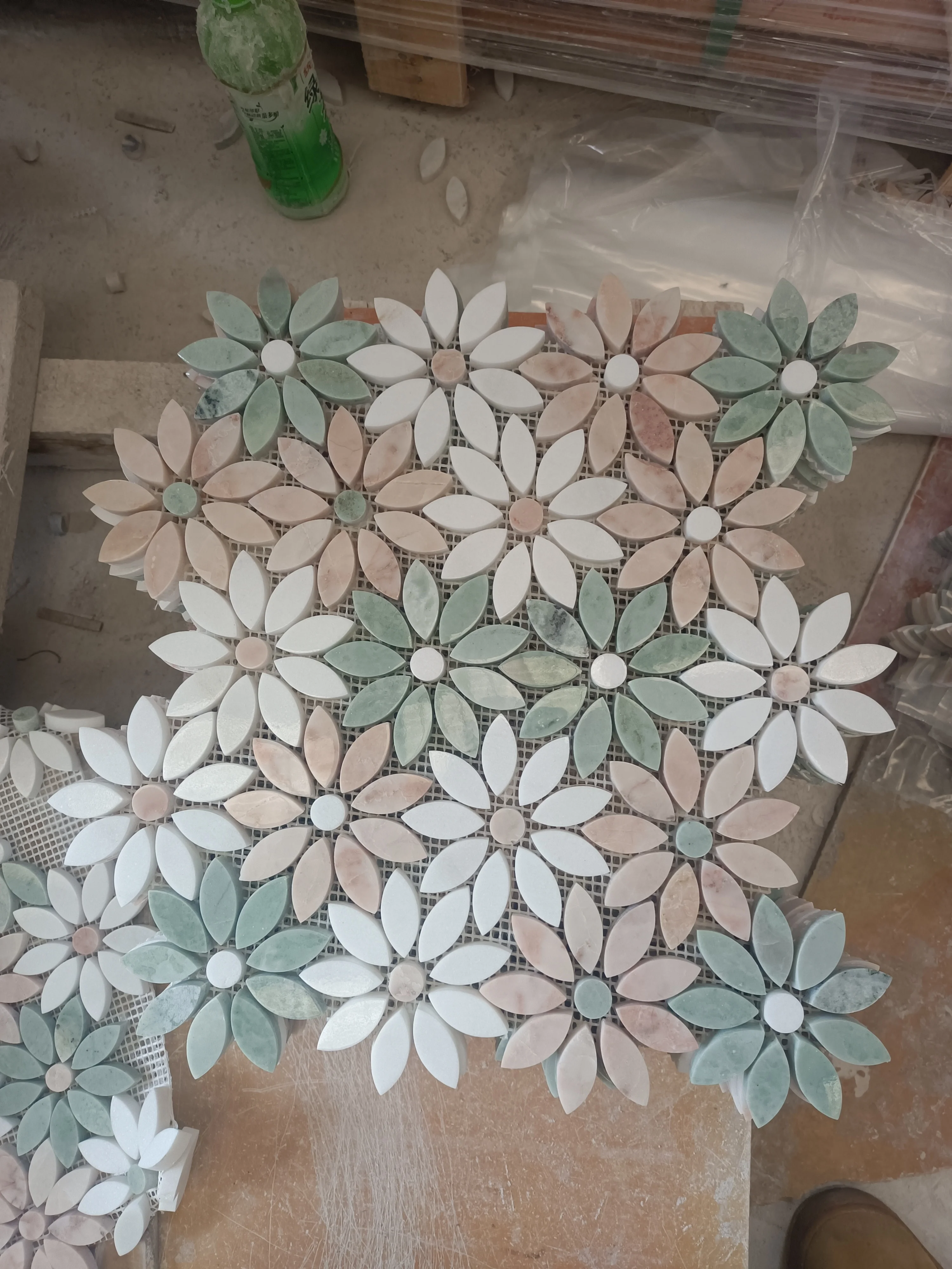 Mosaic for Home Decoration - Flower Design Mosaic Art