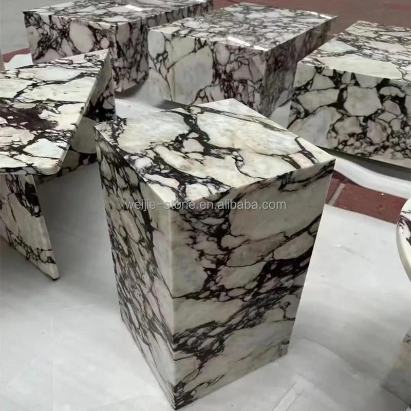 Luxury Italian Calacatta Viola Marble For Coffee Table Top And Tea ...