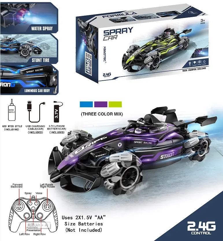 1:14 Remote Control Spray Equation Stunt Car With Light Music - Buy Rc ...