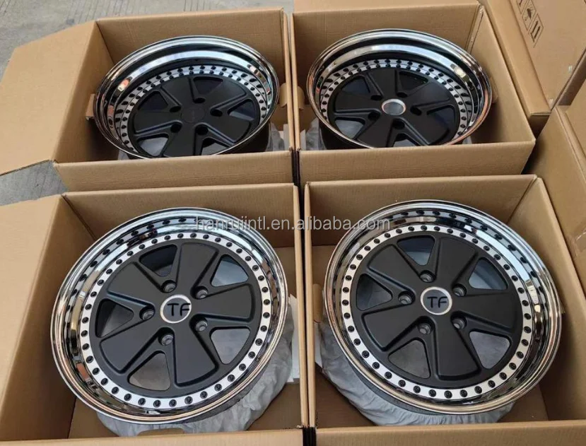 Deep Dish Classic 2 Piece Wheels 9Jx18 5x130 Forged Rims for Porsche ...