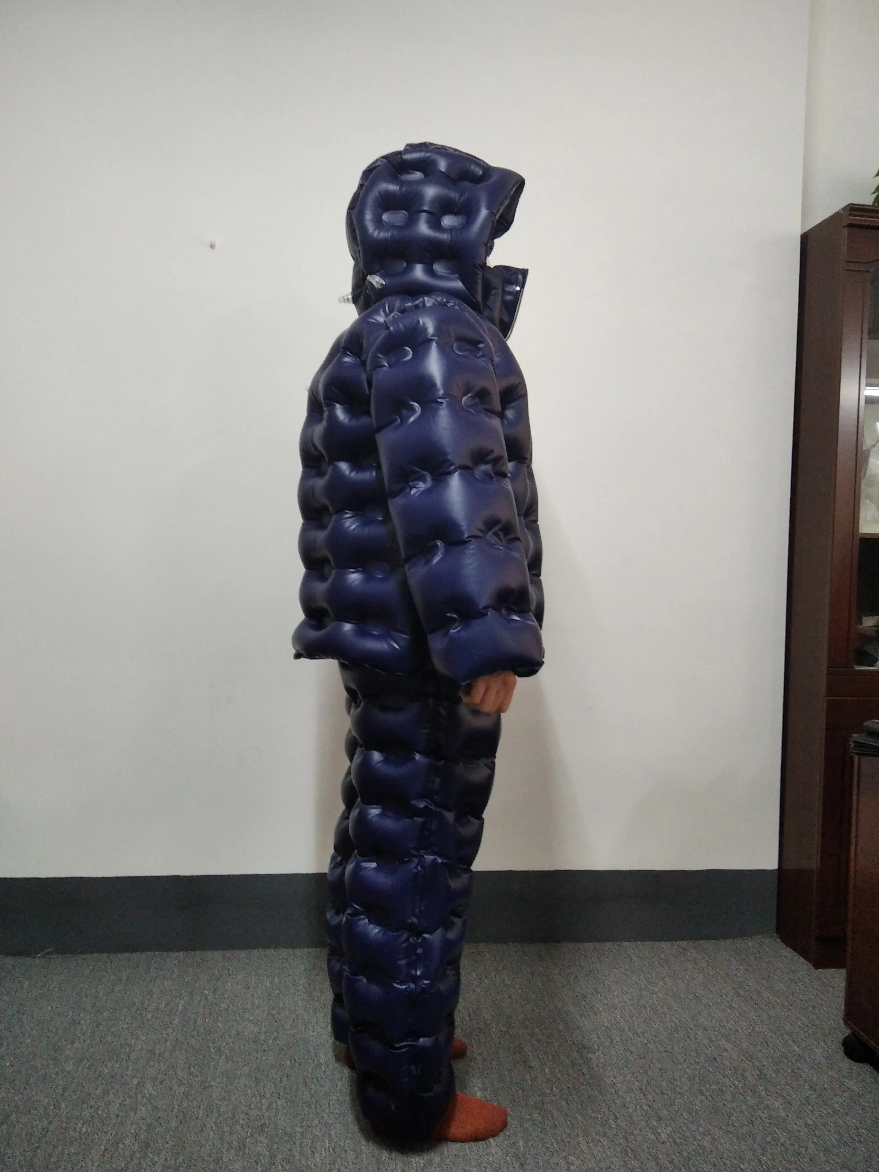 2022 New Pvc Blue Inflatable Down Jacket And Trousers Suit For Adult ...