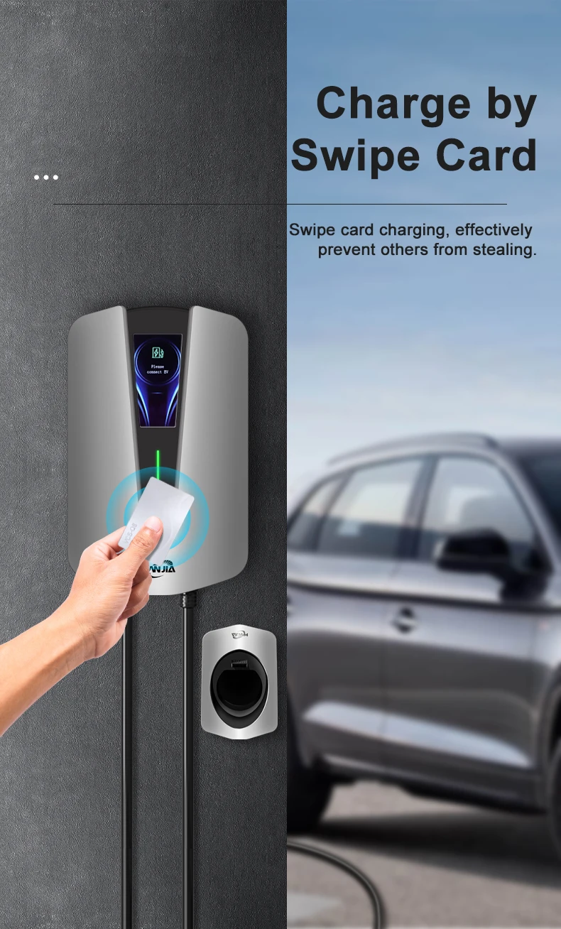 Portable 3 Phase Commercial 11kw Wallbox Type 2 Electric Cars Charging ...