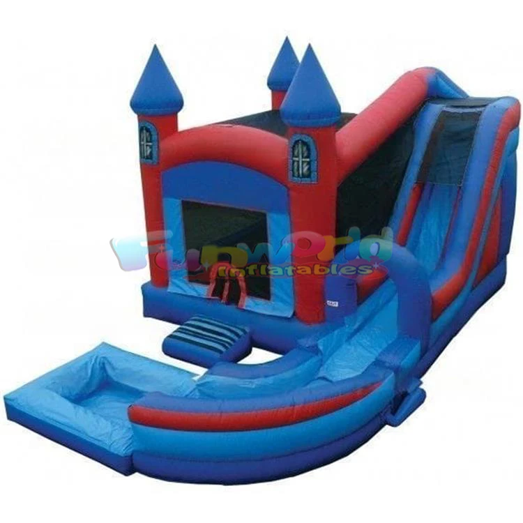 Party Kids Inflatable Moonwalk Water Slide Jumper Bouncer Bouncy Castle ...