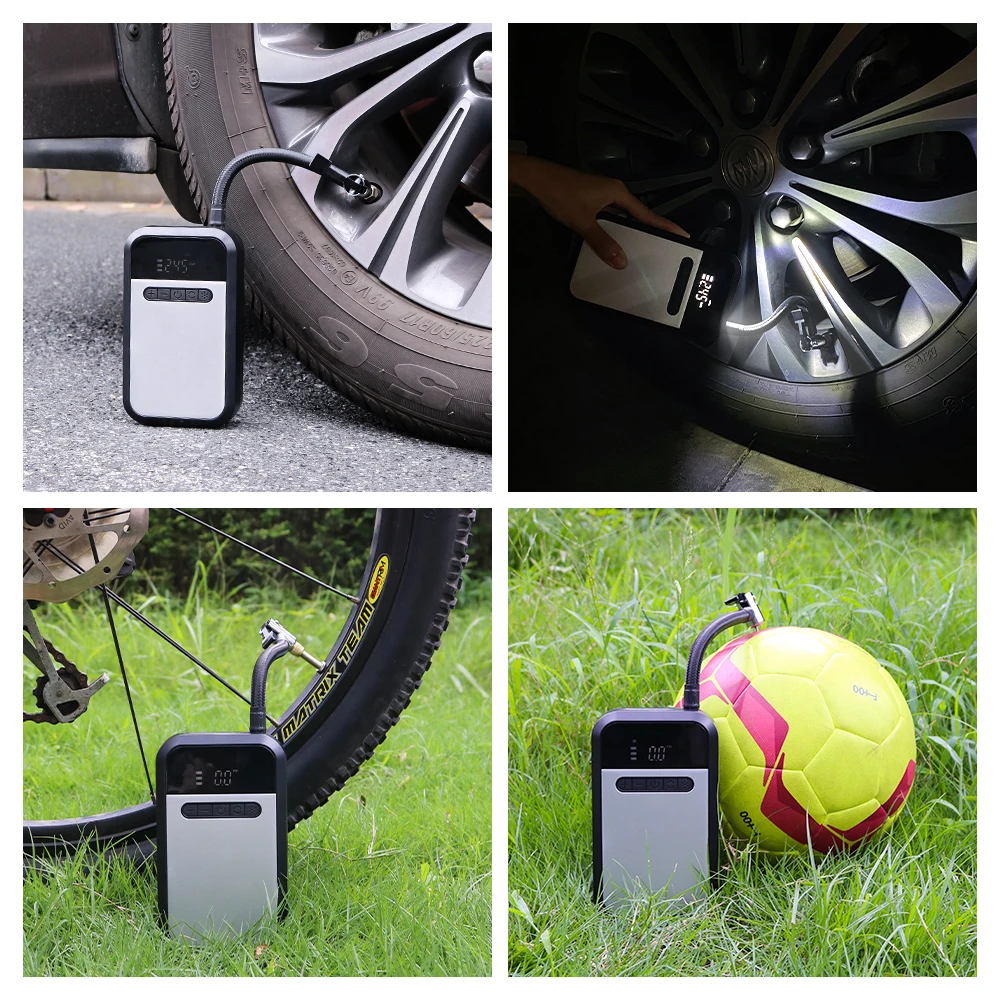 Electric Automatic Rechargeable Battery 18l/min 12v Air Compressor ...