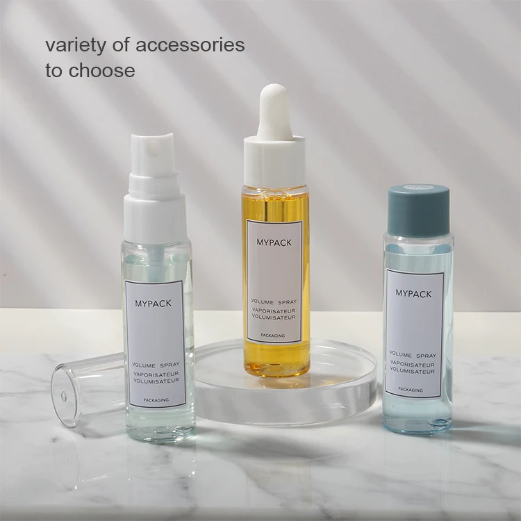 MYPACK Luxury Custom Mini Sample Travel 10ml15ml30ml clear Pet Bottle ...