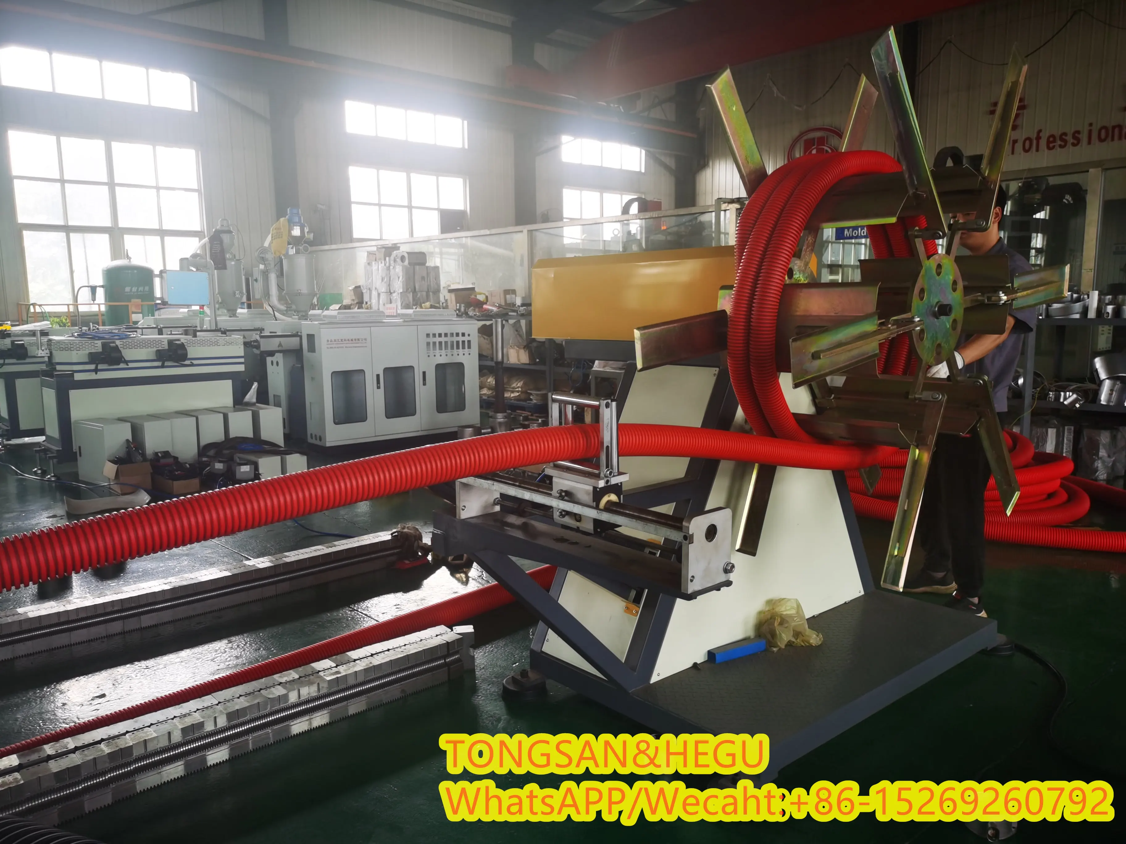 110-350mm Drainage System Double Wall HDPE Corrugated Pipe Machine ...