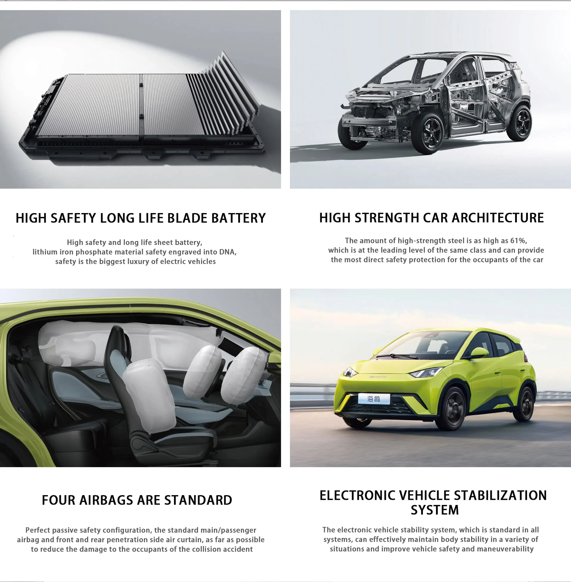 BYD Seagull Electric SUV - 305km Range, Front Wheel Driven