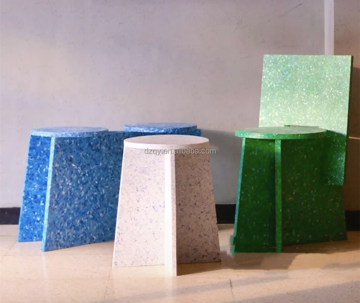 Wholesale Colorful Recycled Plastic Sheet Multi-colored Compression Molded Panels Recycled Hdpe ...