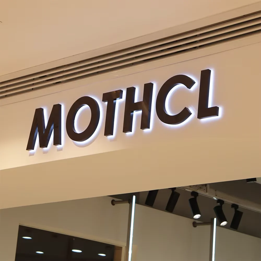 Custom 3D Logo Sign Board Backlight Channel Letter Outdoor Wall Lc ...