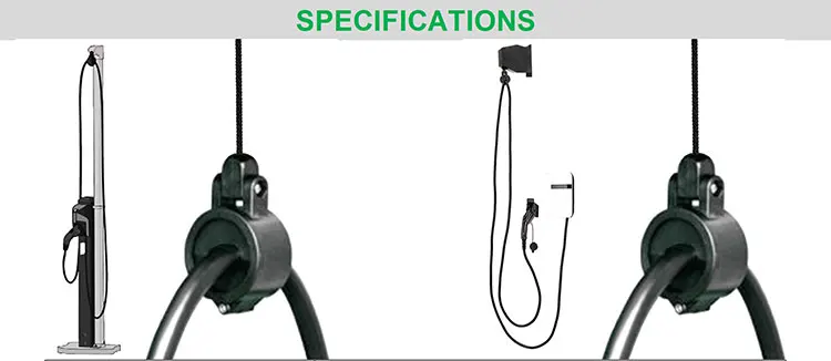 L2 Ev Charger Cable Retractor Clamp Black Nylon Clamshell Level 2 22kw ...