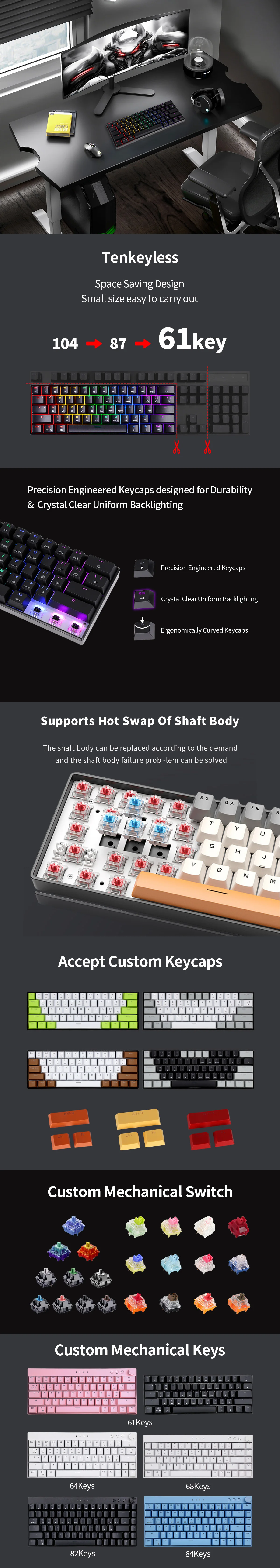 Sama Wired Mechanical Led Keyboard Rgb Gaming Mobile Keyboard Usb ...