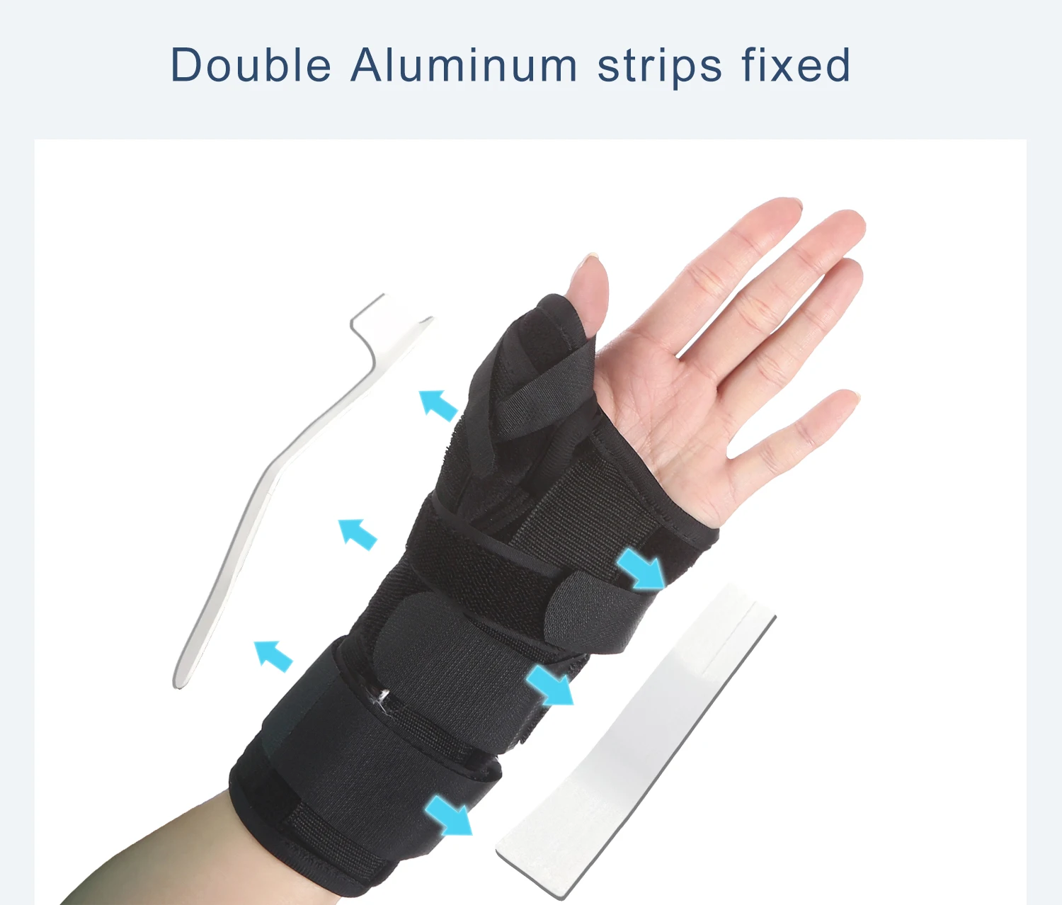 Thumb Wrist Spica Splint Long Stabilizer Brace Breathable Custom Wrist ...