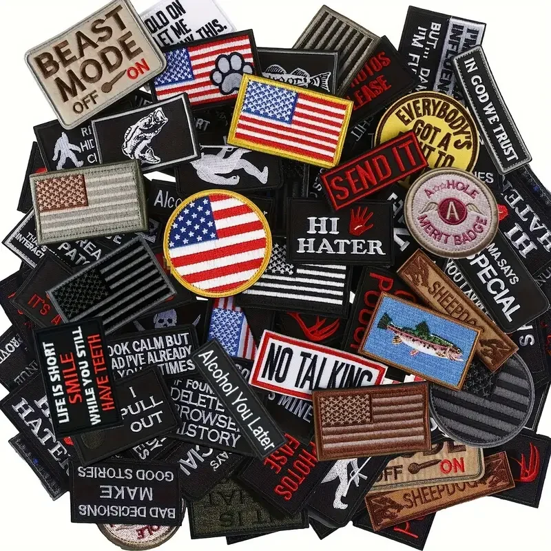 Wholesale Embroidered Flight Badge Custom Tactical Patches Velcroes ...