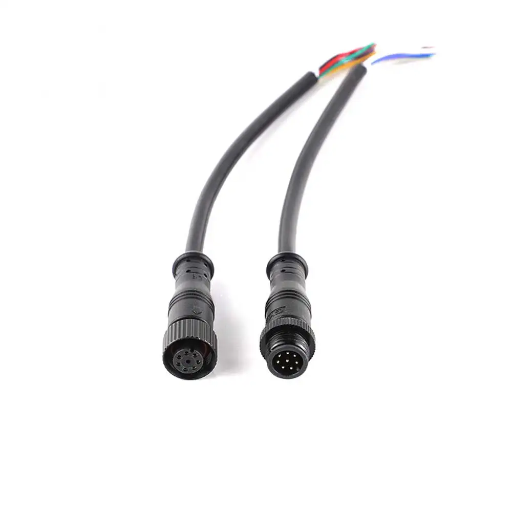 M12 M18 Electrical Wire Connector Male Female 2 3 4 5 8 Pin Led Power ...