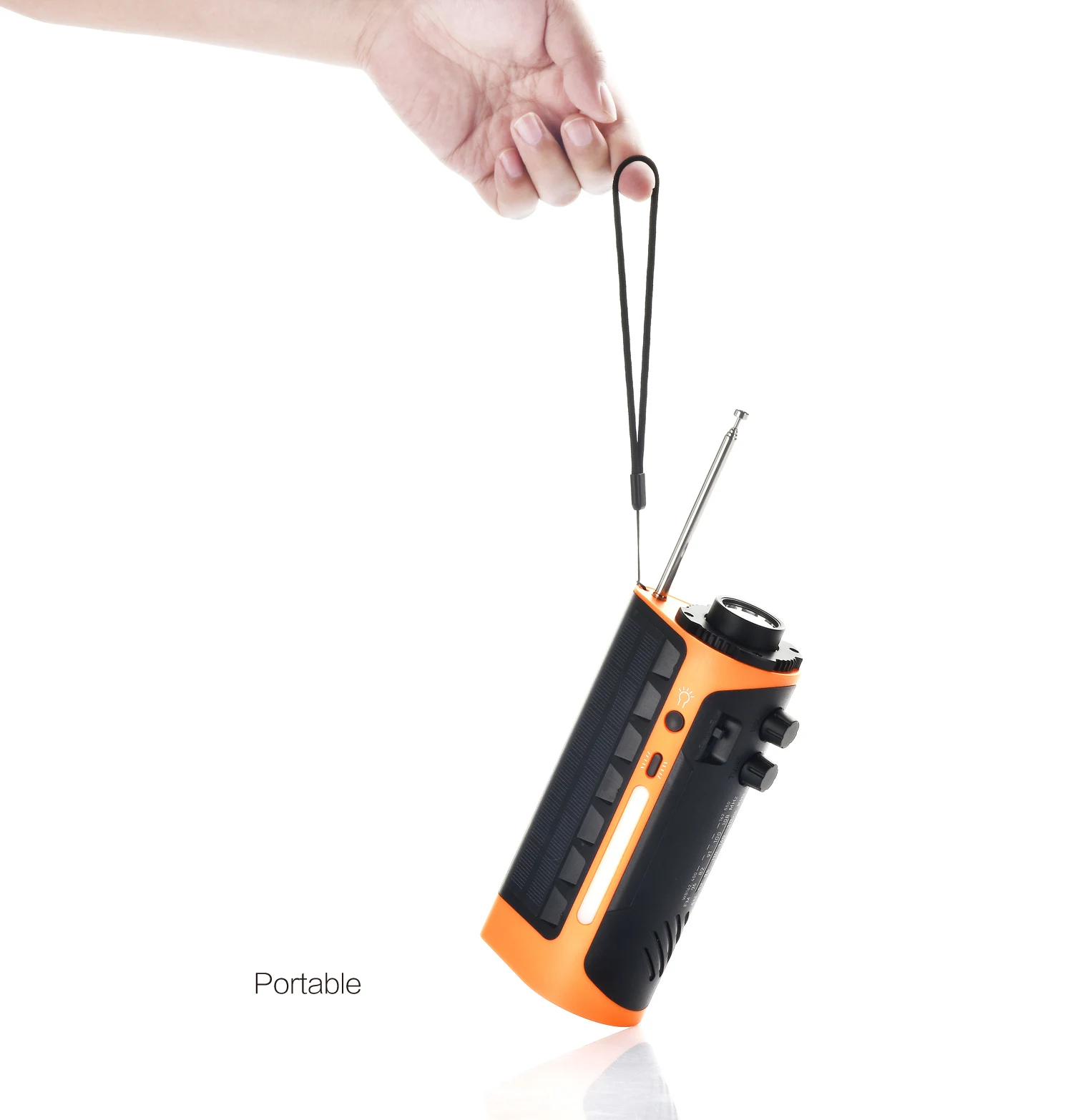 WF-2R01 Solar Radio Light Portable - LED Flashlight Reading Lamp