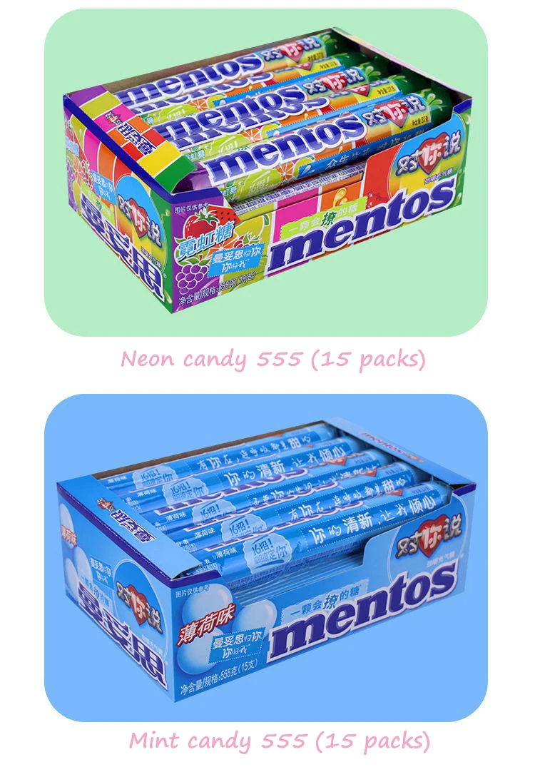 Wholesale Sandwich Gummy Mento Candy And Chewing Gum Colorful Sweets ...