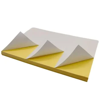 White Perforated Sticker 6 Pieces A4 Matte Die Cut Right Angle Sticker ...