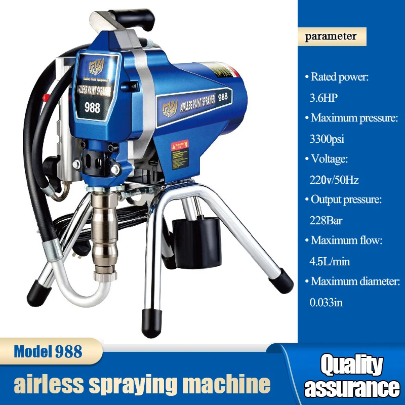 220v 50hz Professional Airless Paint Sprayer with Piston Pump