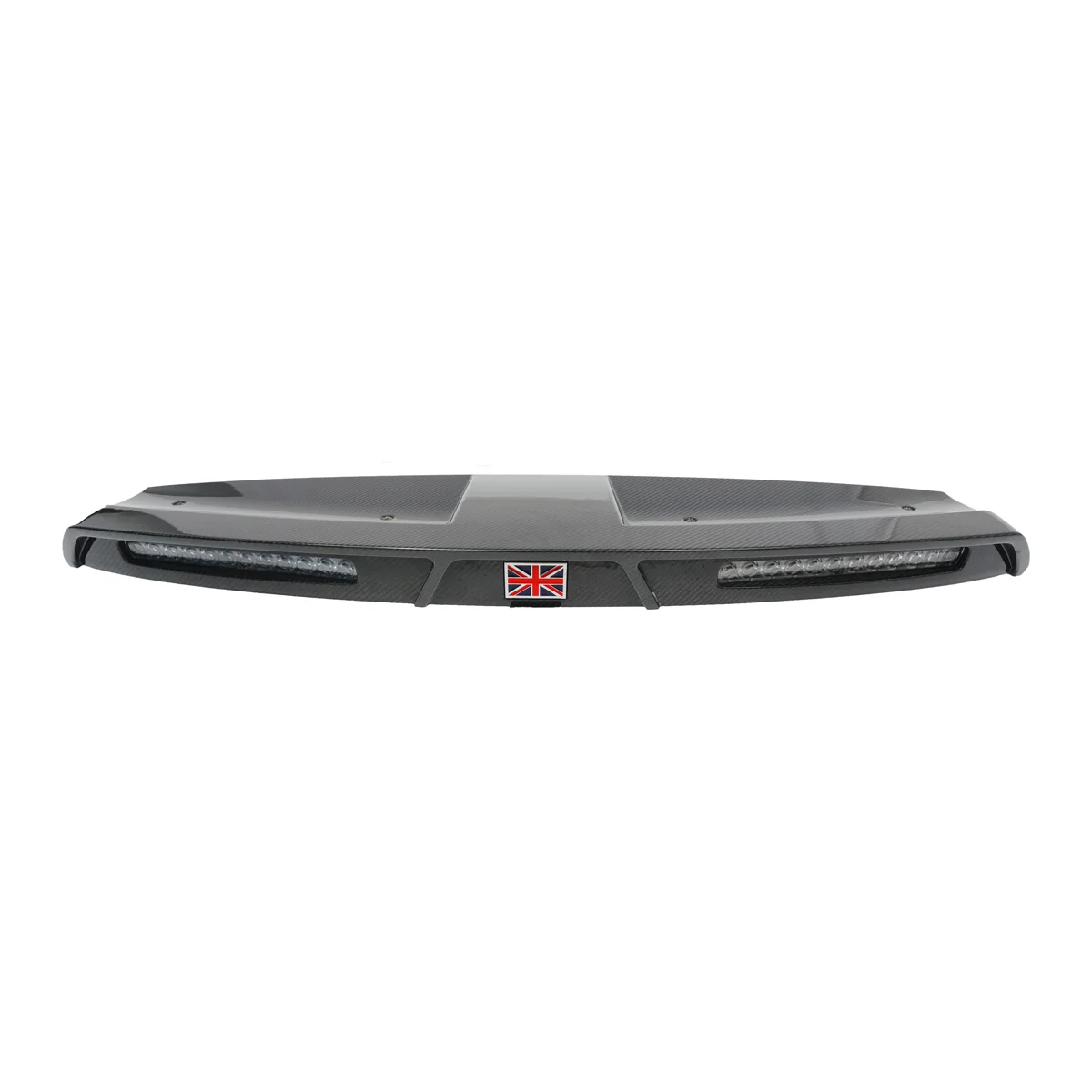 Car Interior Accessories Carbon Fiber Rock Style Roof Spoiler Lamp Led ...