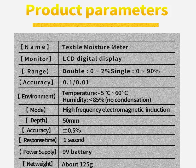 DM200T Moisture Meter for Textile Raw Materials - 1 Year Warranty