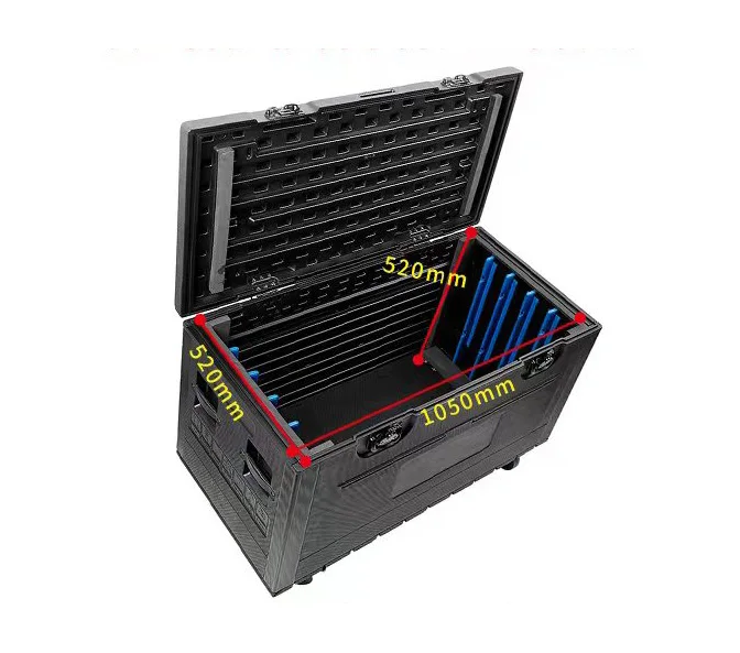 PE ABS 3U Flight Cases Lightweight Molded 3U Rack Case with Heavy Duty ...