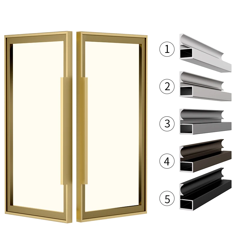 Aluminum Profiles For Windows Cabinet Wardrobe Glass Door Luxury ...