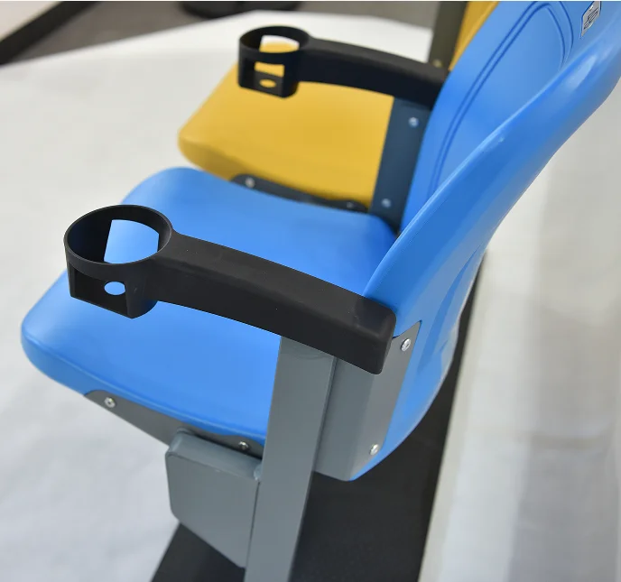 VIP Folding Stadium Chair with Cup Holder Armrest CS-V1-GLS