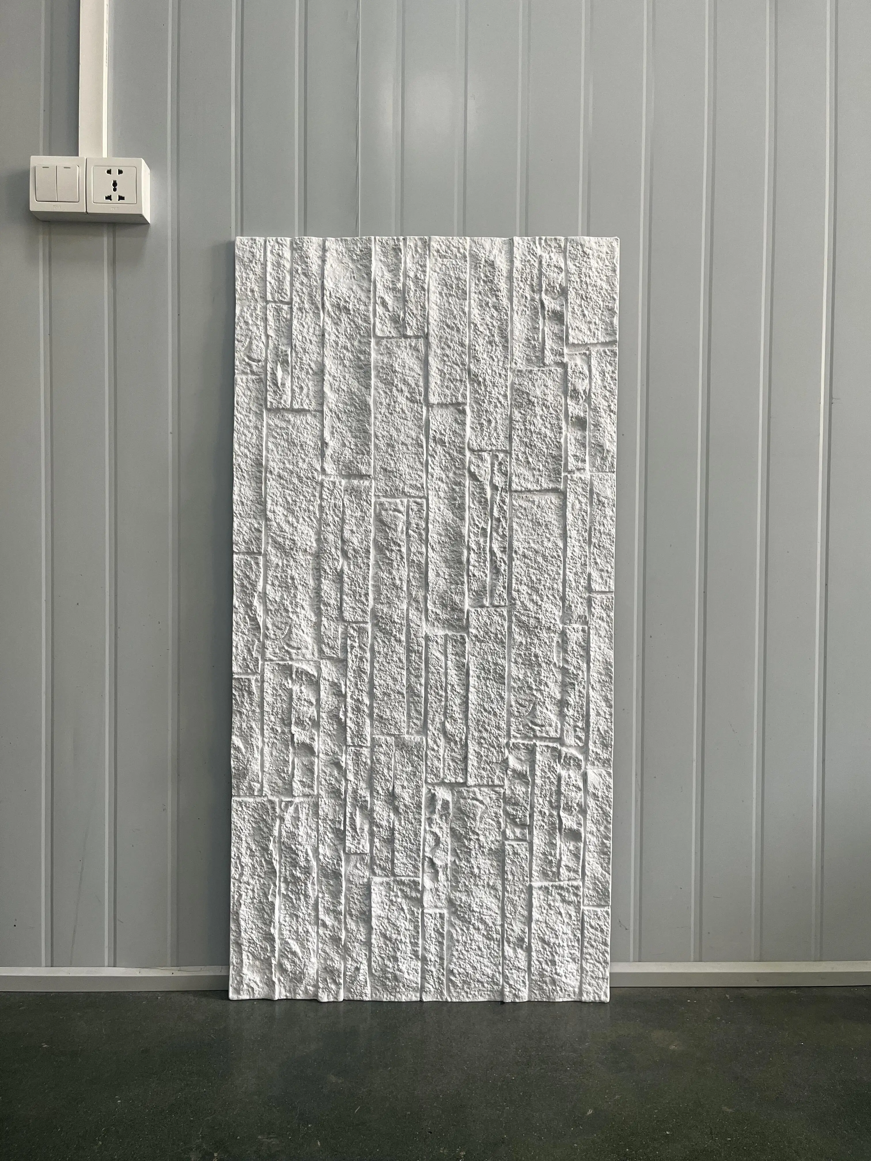 Pu Stone Thin Slab 1200x600mm Monochrome Lightweight Durable Waterproof ...