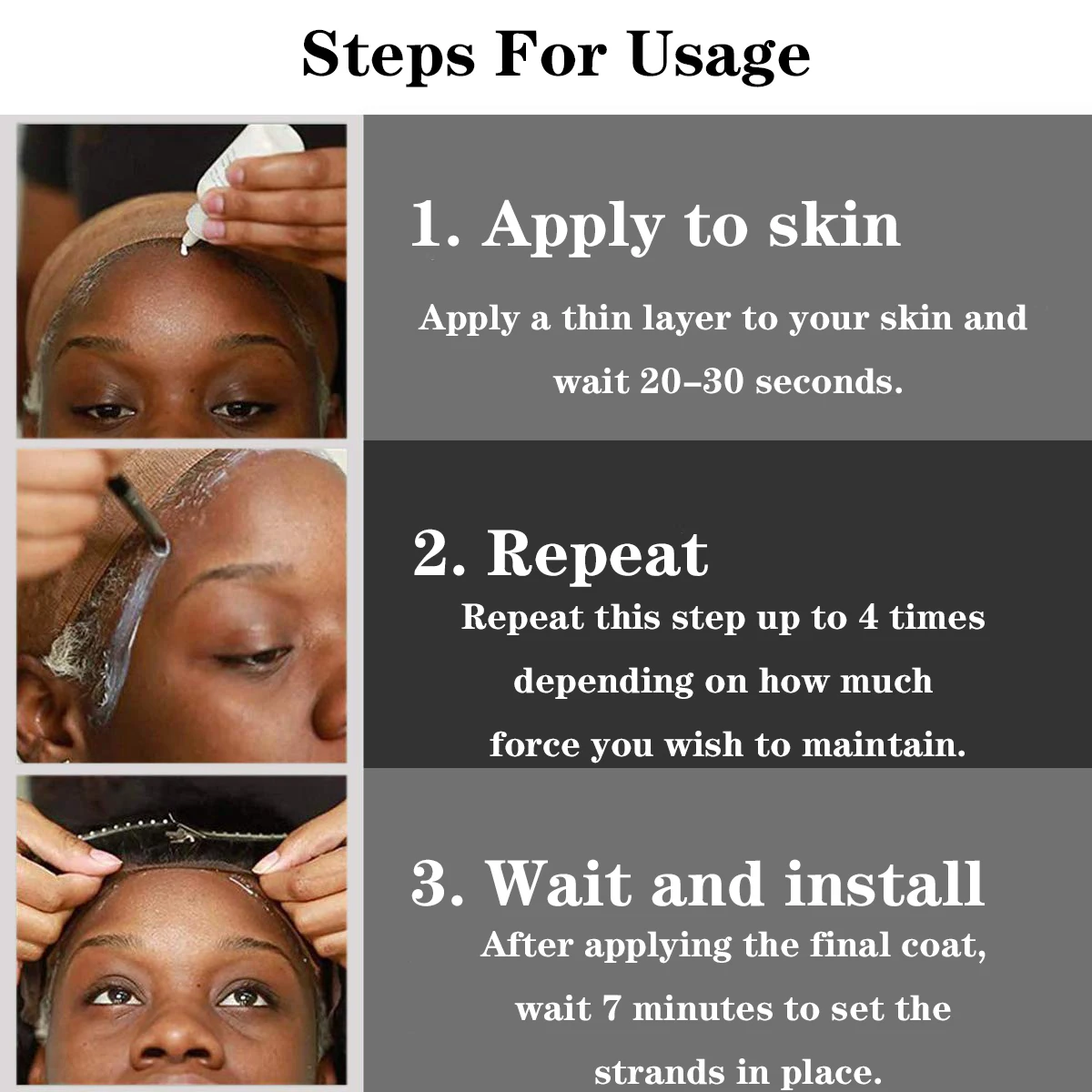 Custom Wig Install Boxes - Private Label Waterproof Hair Tint Spray ...