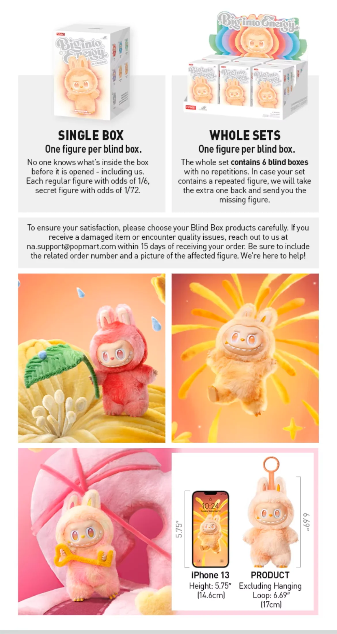 Popmart Labubu V3 PVC Mystery Boxes Animal Plush Toy for Boys Featuring ...