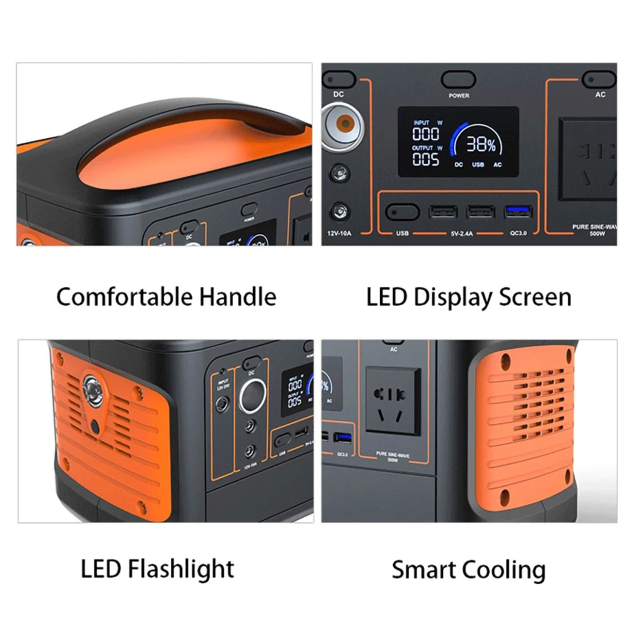 500w Solar Energy Storage Battery Box Solar Power System Home Outdoor ...