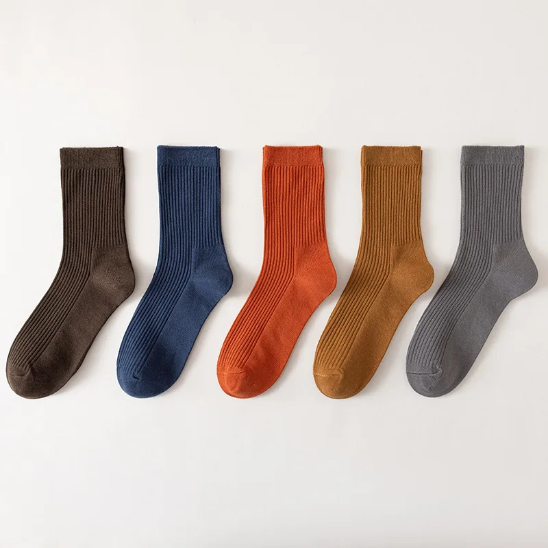 High Quality Men Socks Classic Business Men Dress Socks Solid Cottoned ...