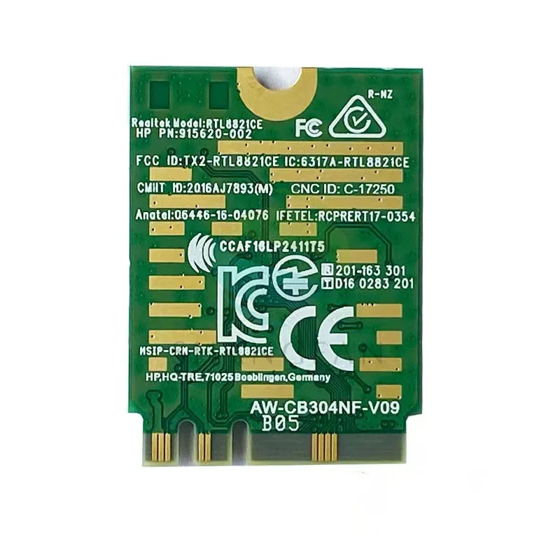 Realtek RTL8821CE - 433mbps Dual Band Wifi Card for Laptops