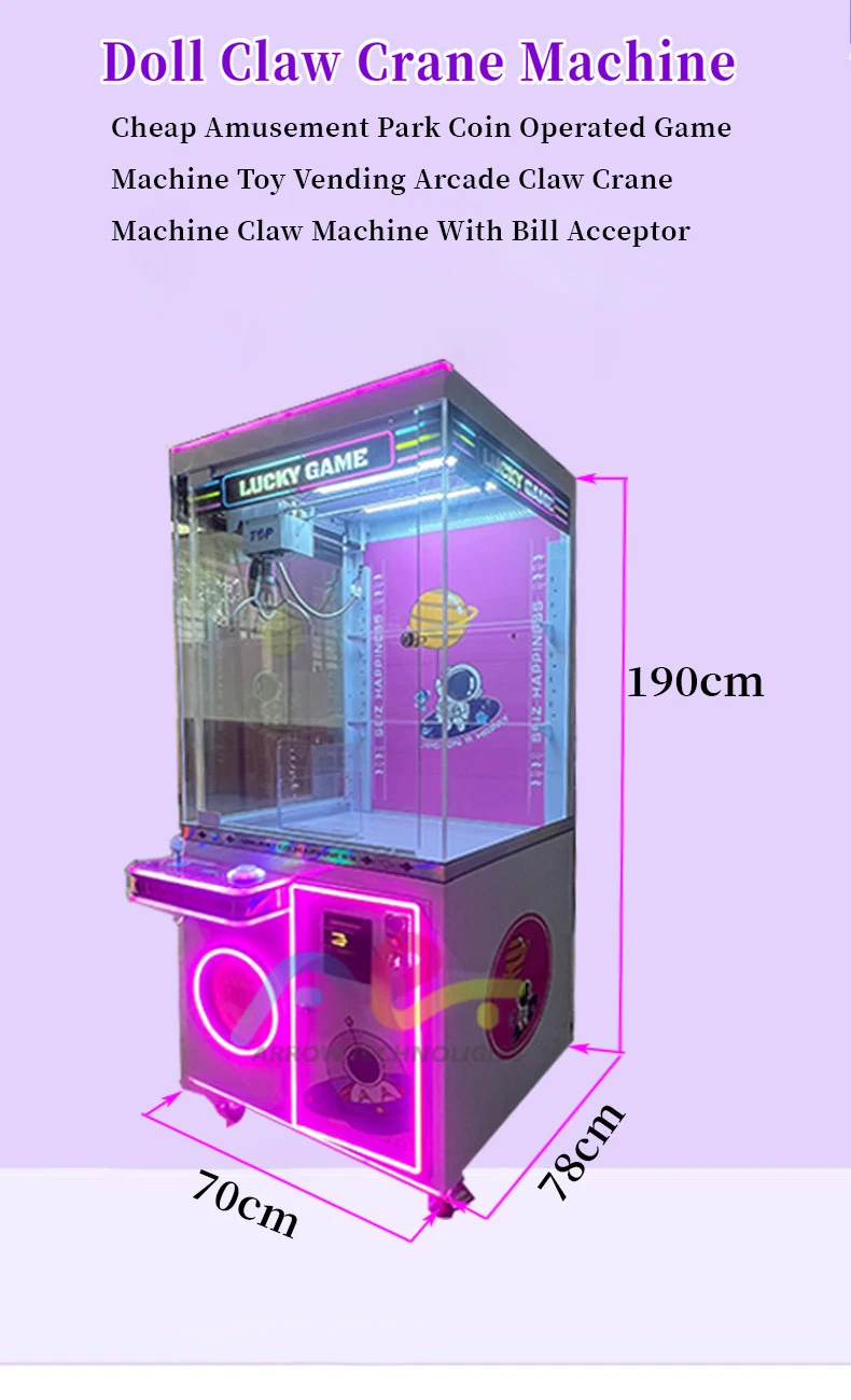 Indoor Game Lottery Vending Machine Luck Toy Claw Game Machines - Buy ...